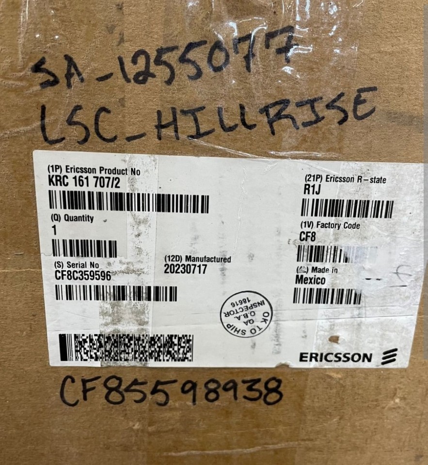 Ericsson Remote Radio Head 8843 KRC 161 707/2 B2 B66A TA8AKRC161707-2 ...