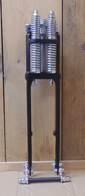 NEW, MCWORX Old School Narrow Springer, front end, Black Bobber Chopper ...