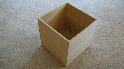 Unfinished Cube Box, Less Than 7", from Reclaimed Wood; Standard or ...