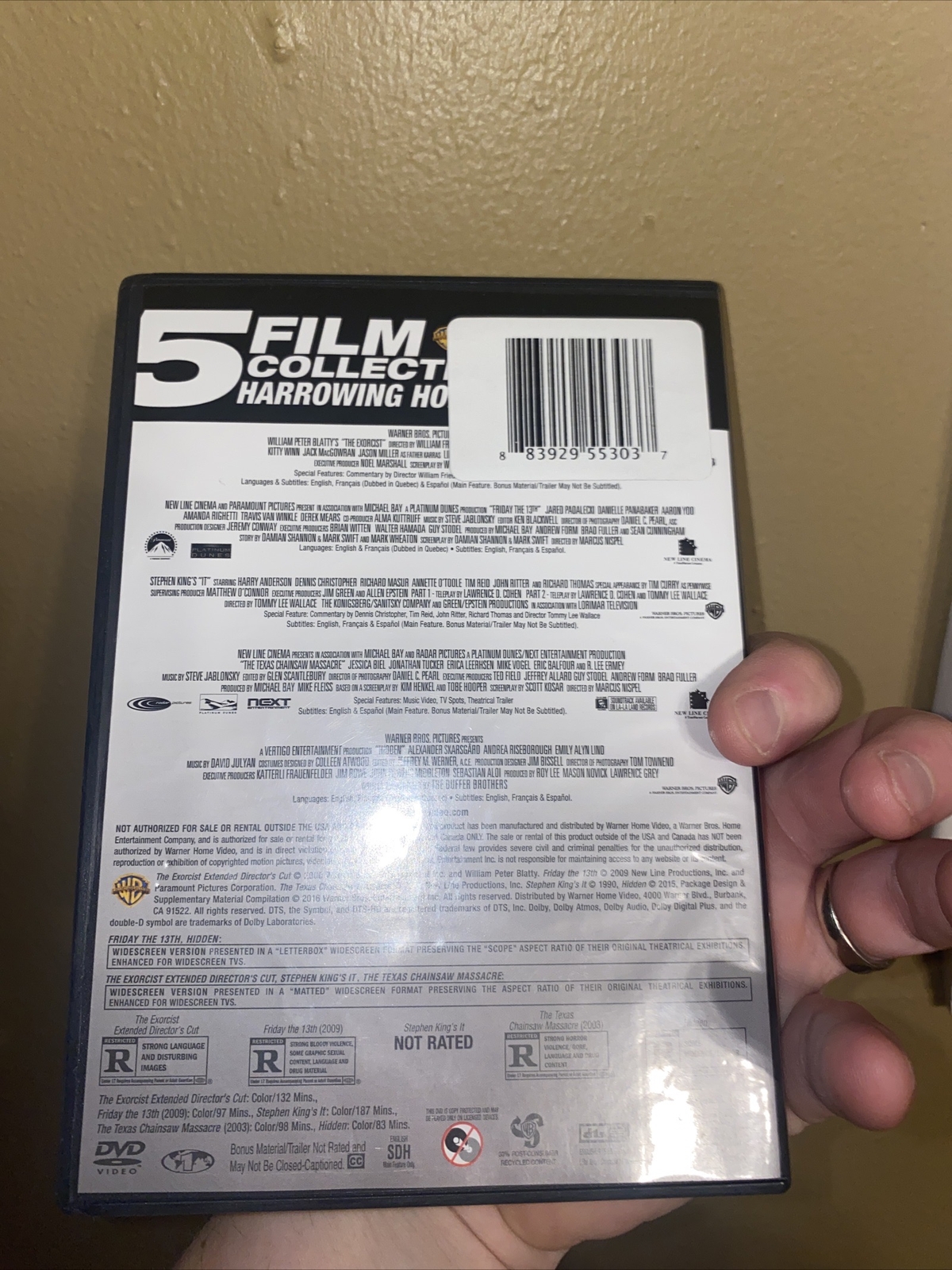 5 Film Collection: Harrowing Horror (DVD, 2000) VERY GOOD 883929553037 ...