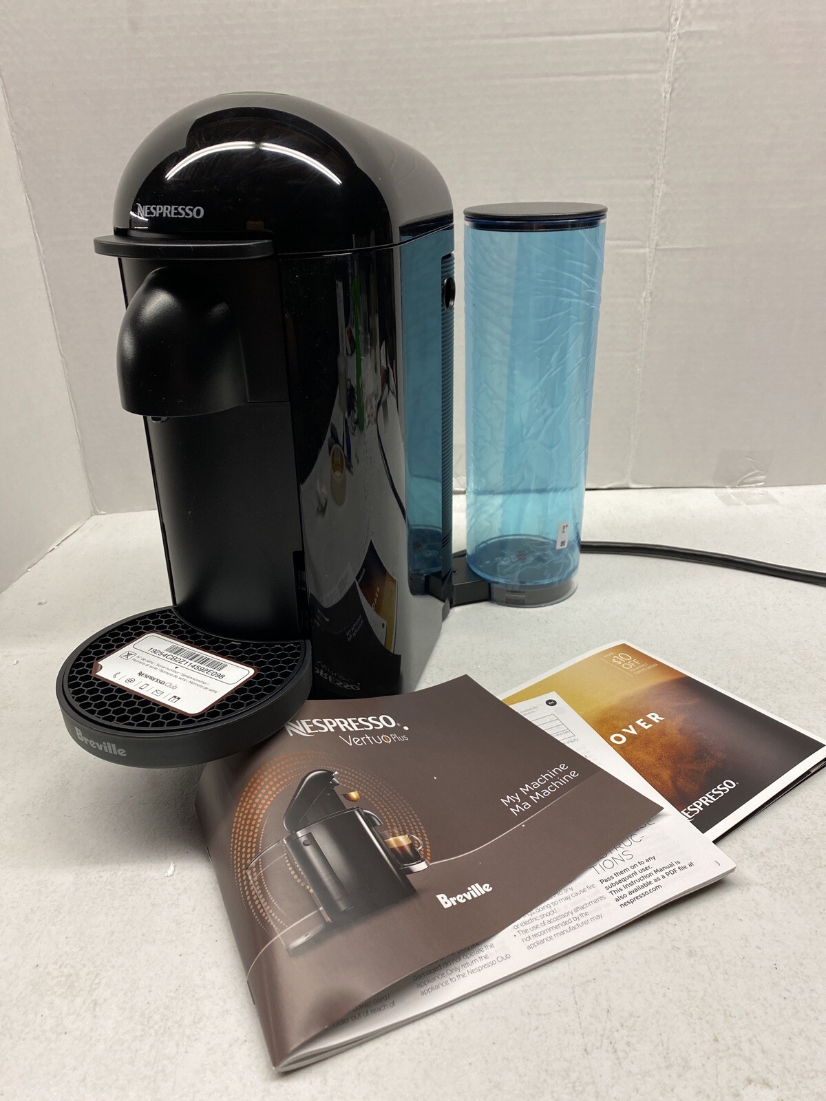 Breville Nespresso Vertuo Plus BNV420BLK1BUC1 Deluxe Coffee Machine ...