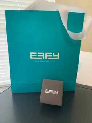 NEW IN BOX DESIGNER EFFY Diamond Circle Necklace 1/10 carat SS W/ EFFY ...