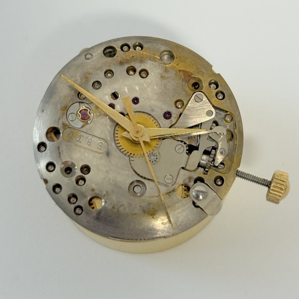 Movado Cal 431 A Watch Parts Movement Balance Fork Spring Bridge Dial ...
