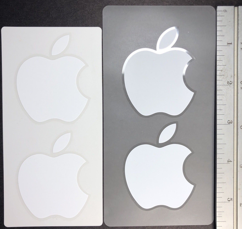 APPLE Logo Decals x4 Genuine OEM iPhone iPad MacBook Pro Authentic ...