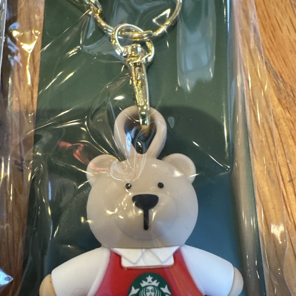 STARBUCKS reusable hot cup lid stopper CHRISTMAS BEAR Red Apron 2025 ...