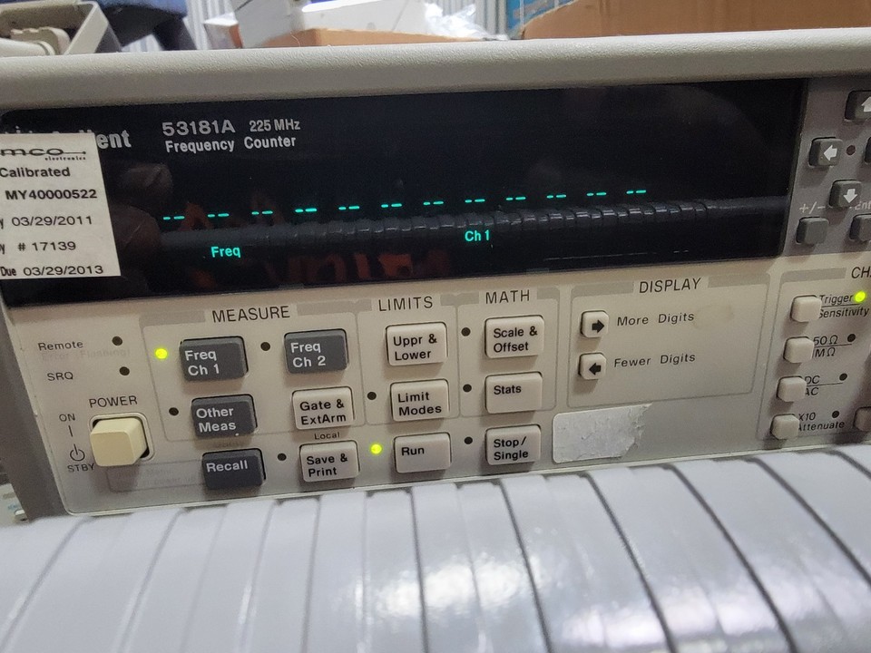 HP/Keysight Agilent 53181A Universal Frequency Counter 225MHZ USED | eBay