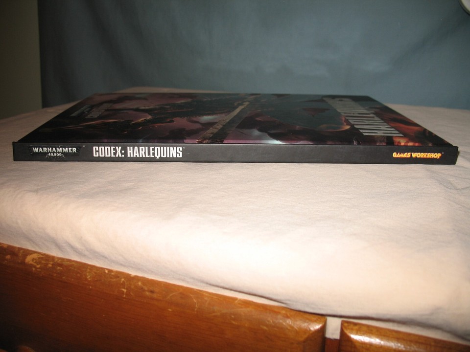 2015 WARHAMMER 40K CODEX ELDAR HARLEQUINS ARMY BOOK-HARDCOVER- LN ...