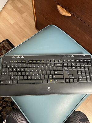 Logitech K520 Wireless Full Size Black Keyboard NO USB DONGLE RECEIVER ...