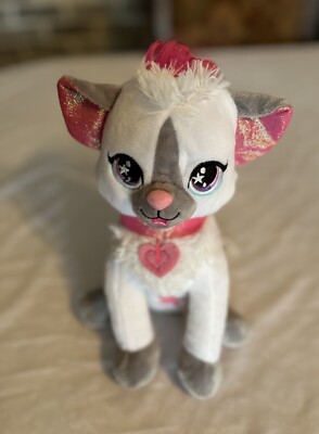 WowWee Pet Starz White Siamese Cat, pink Hair, Whips Hair, Repeats What ...