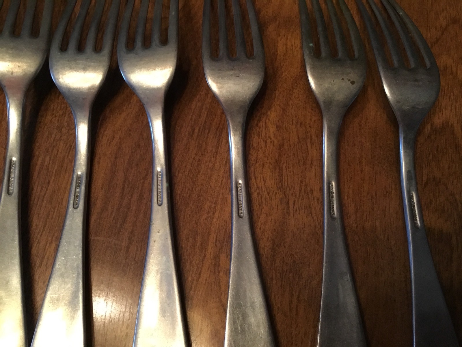 24 Pieces Of Vintage Brazil Silver Flatware Monogrammed T | eBay