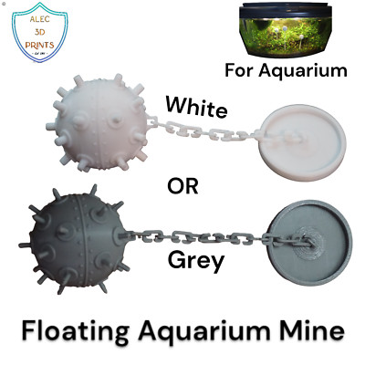 Naval Floating Mine / Aquarium Decoration / Fish Tank Decor / Terrarium ...