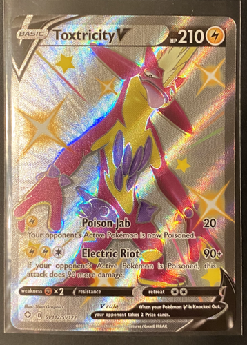 Toxtricity V SV112/SV122 Pokemon Card Shining Fates: Shiny Vault Shiny ...