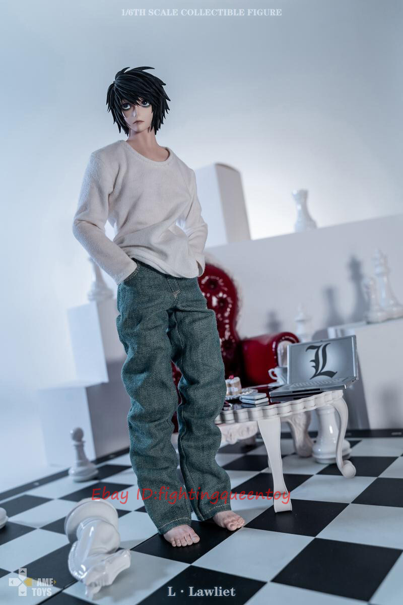 GAMETOYS GT-007 L·Lawliet 1/6 Action Figure DEATH NOTE Joint Body ...