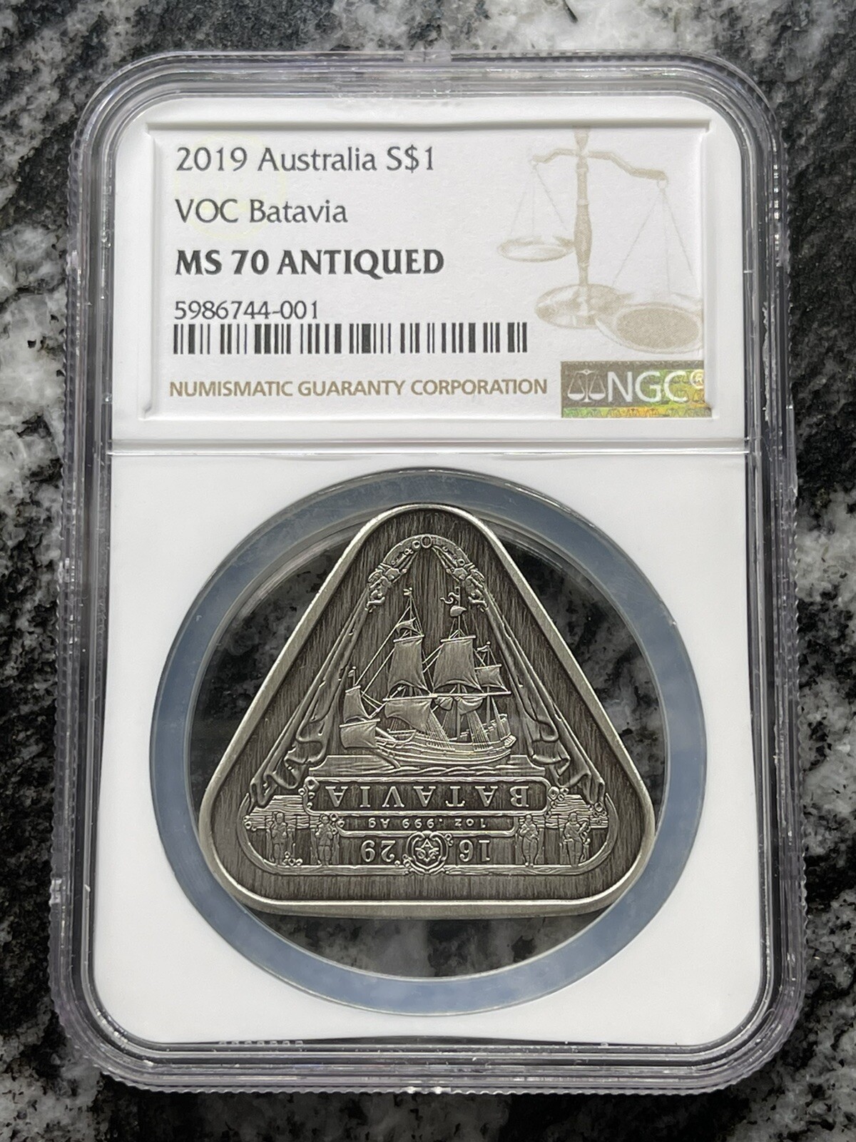 2019 Australia Shipwreck Batavia 1 oz Silver Antiqued Coin NGC MS70 | eBay