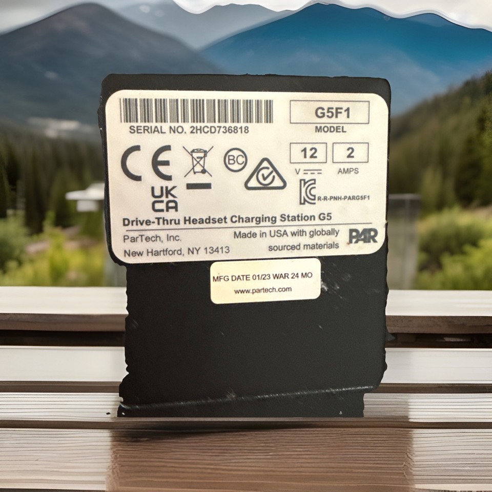3M PAR G5 Drive Thru 5 Slot Battery Charger +5 Wireless Headset Charge ...