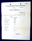 CNJ CENTRAL RAILROAD of NEW JERSEY TIMETABLE GENERAL OEDER JUNE 22 ...