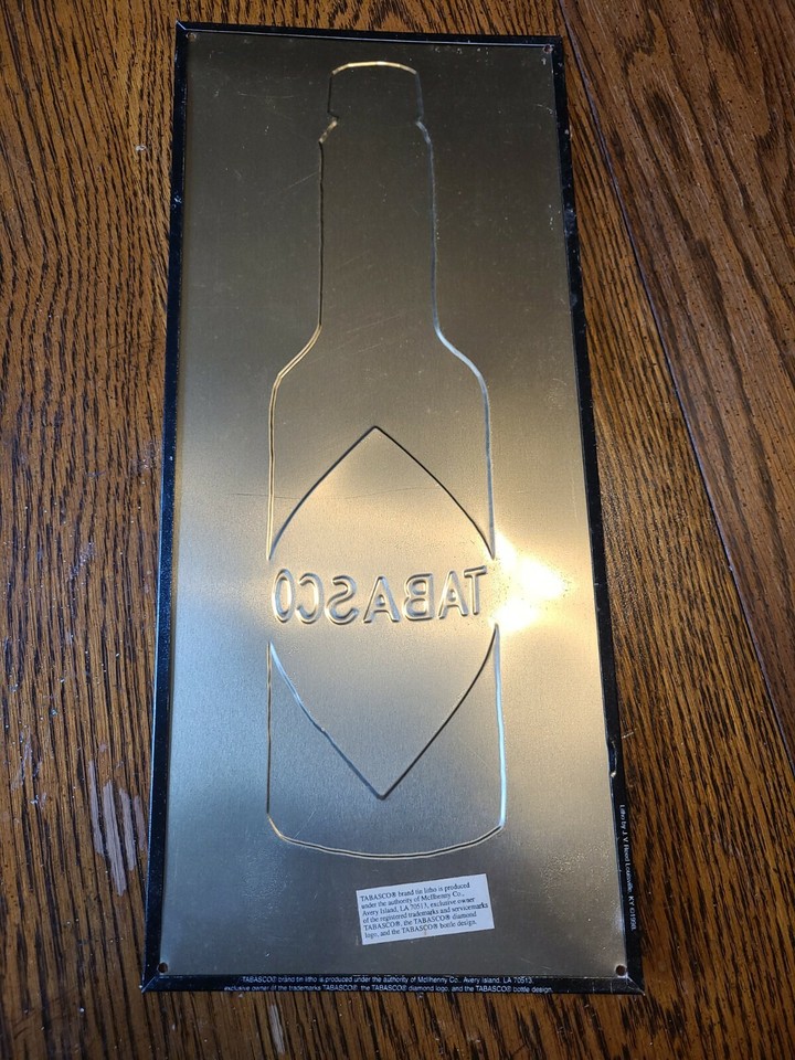 Tabasco Sign Tabasco Gifts Tabasco Metal Sign Tabasco Hot Sauce Retro ...