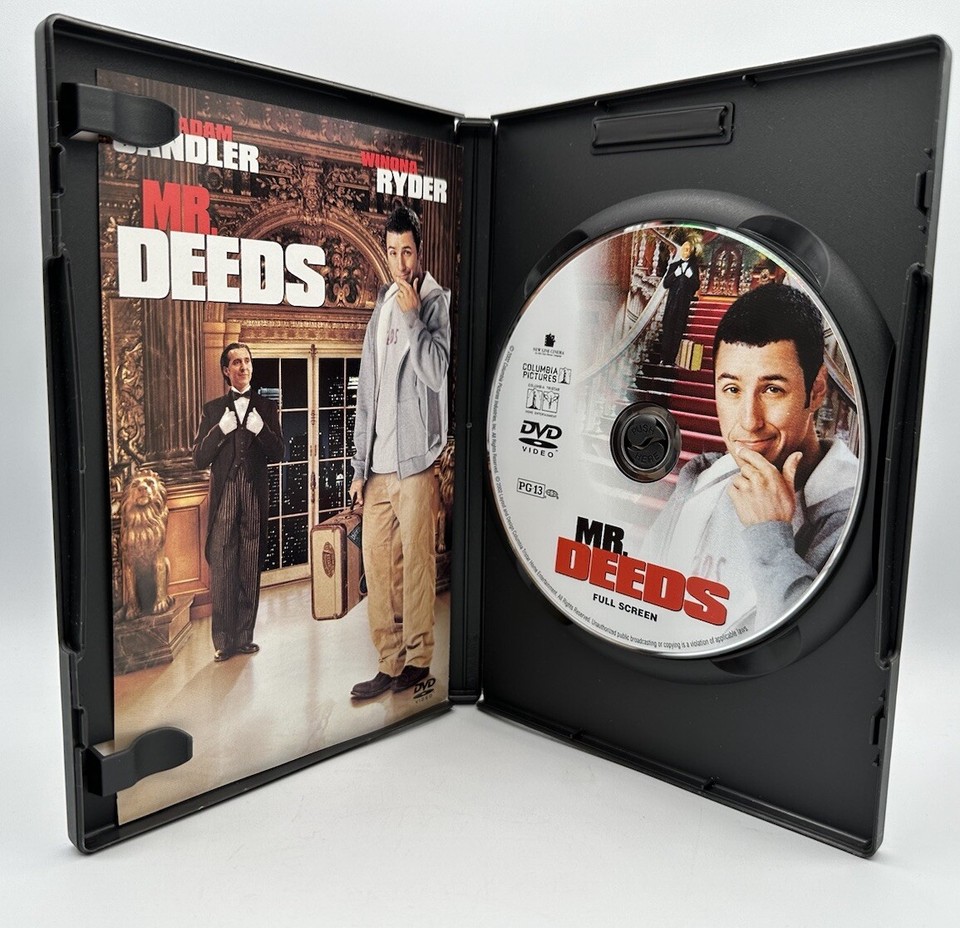 Mr. Deeds DVD Full-Screen Adam Sandler Winona Ryder Jared Harris 2002 ...