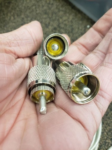 18 foot 8X RG8X Co-Phase Coax CB Radio Dual Antenna Coaxial Cable Hand ...