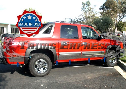 2002-2006 Chevy Avalanche Rocker Panel Trim Body Side Molding WF 6 ...