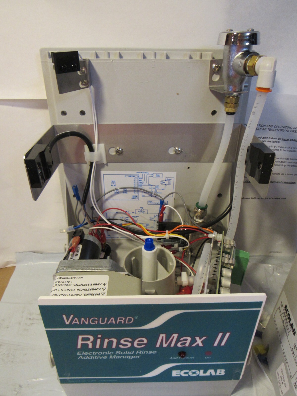 Ecolab 92181494 Rinse Max II Vanguard Electronic Solid Rinse Additive ...