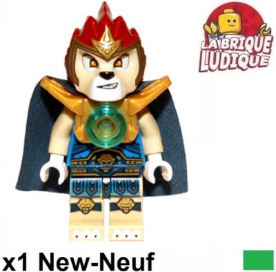Lego Figurine Minifig Chima Laval lion cape dark blue light armor ...