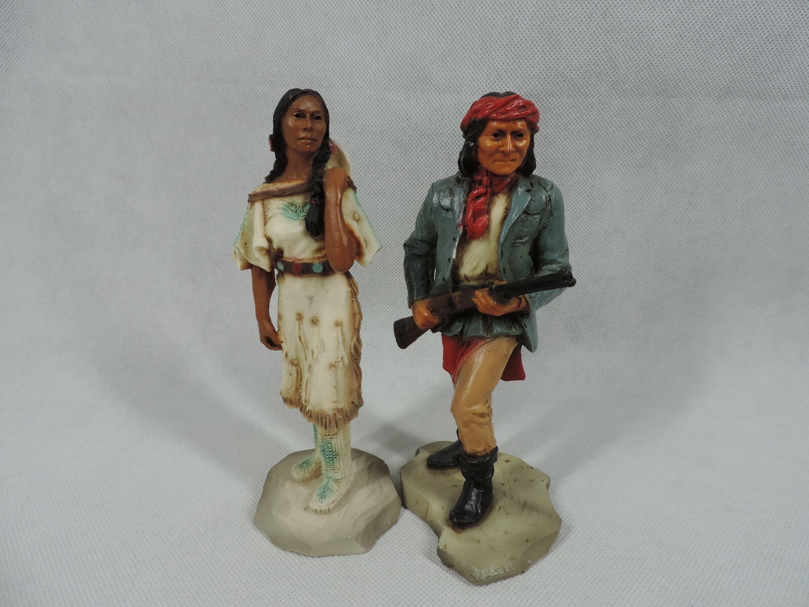 Vintage Castagna Figure Lot of 2 Native American Indian Sacagawca ...