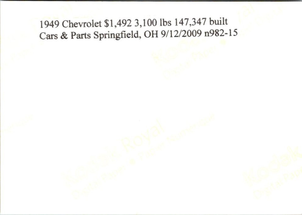 1949 Chevrolet Chevy Styleline Deluxe classic auto car photo ...