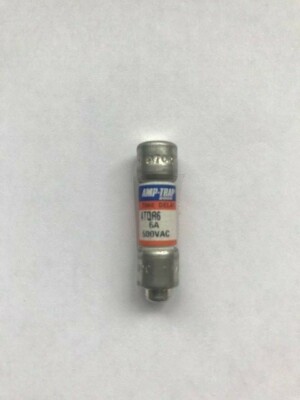 AMP-TRAP Time Delay Fuse ATQR6, 6A, 600Vac, Class CC - qty 1 w free ...