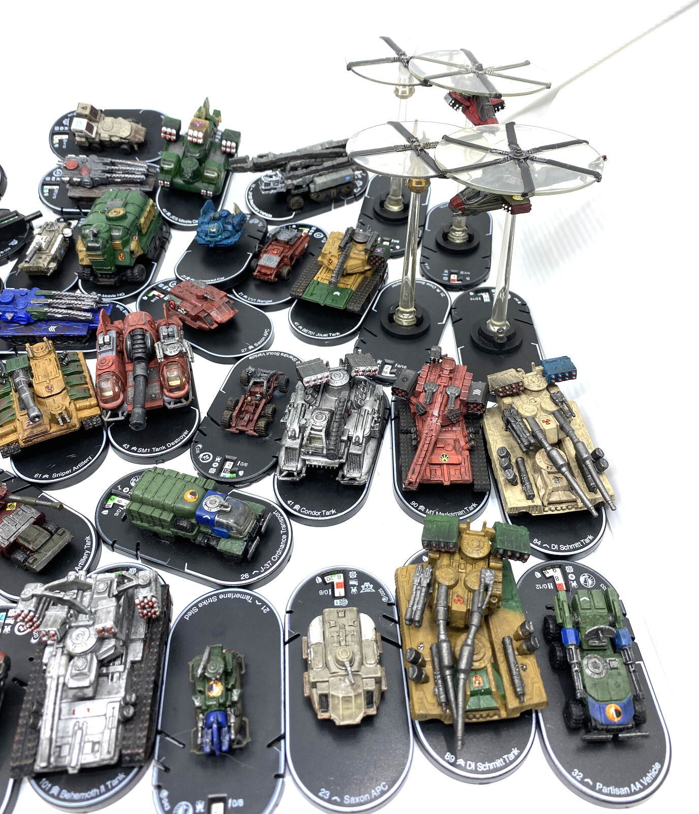 Mechwarrior Large Lot Vehicle & Mech Figures Painted Miniatures ...