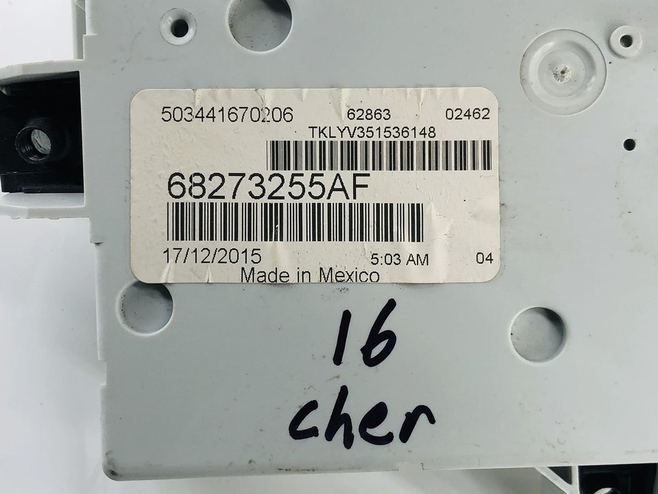 2016 JEEP CHEROKEE LATITUDE BODY CONTROL COMPUTER MODULE BCM BCU OEM | eBay