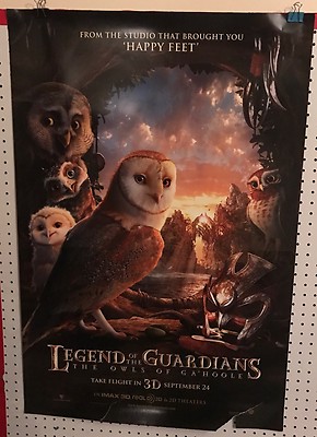 Original Movie Poster Legends Of The Guardians Double Sided 27x40 | eBay