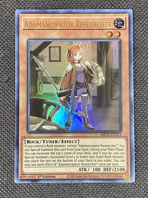 YuGiOh! - Adamancipator Researcher MP21-EN225 Ultra Rare 1st Edition ...