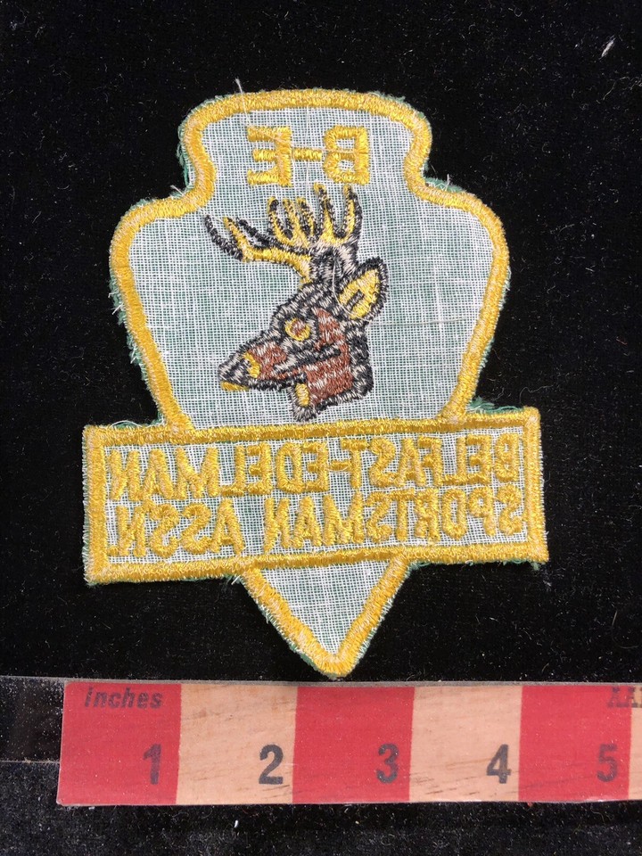 Vtg Buck Deer Patch B-E BELFAST EDELMAN SPORTSMAN ASSN. - Hunting 96X4 ...