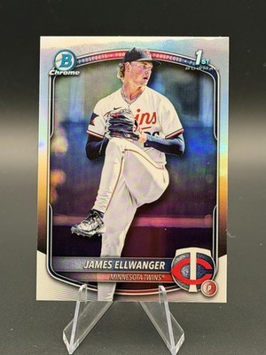 2025 Bowman Draft 1st Chrome Refractor James Ellwanger Twins | eBay