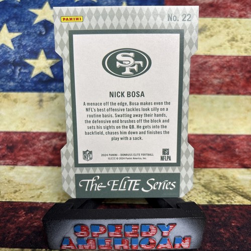 2024 Panini Donruss Elite - NICK BOSA #22 THE ELITE SERIES Die Cut 76/ ...