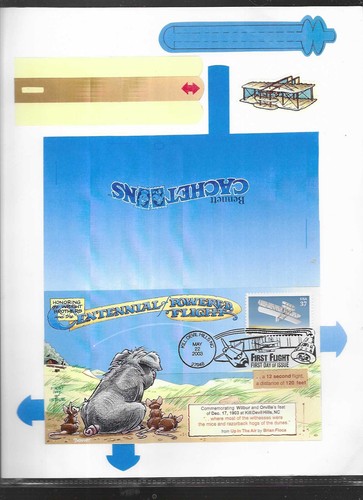 US FDC FIRST DAY COVER WRIGHT BROTHERS 2003 UNFOLDED ENVELOPE BY ...
