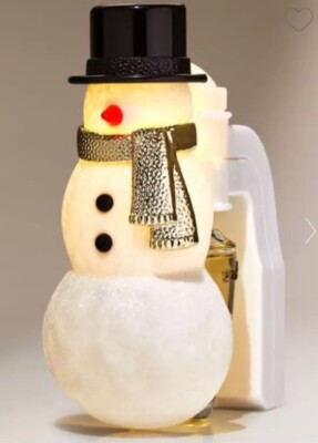 Bath & Body Works Handmade Snowman Wallflower Plug In Diffuser ...