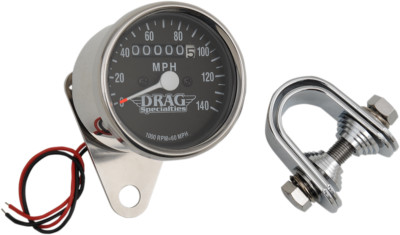 DRAG SPECIALTIES 2.4" MPH Mini LED Mechanical Speedometer/Indicators ...