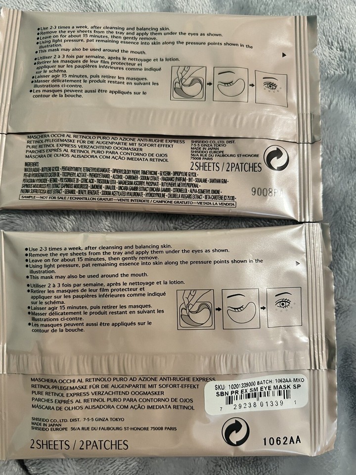 Shiseido Eye Masks | eBay