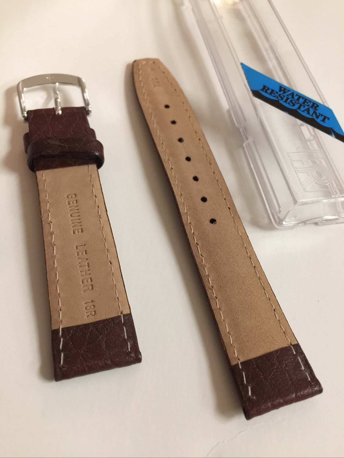 Hadley Roma Men MS788 Brown 18R Genuine Leather 18mm Watch Band | eBay
