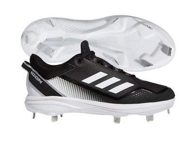 Adidas Men's (11) Icon 7 Black/White Metal Baseball Spikes Cleats ...