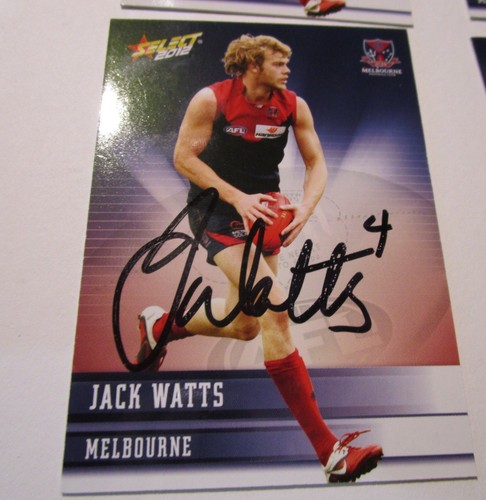 Melbourne - Jack Watts hand signed 2012 Select Australian Card + COA ...