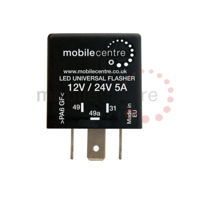 3 pin 12 or 24 volt LED universal indicator flasher indicator relay ISO ...