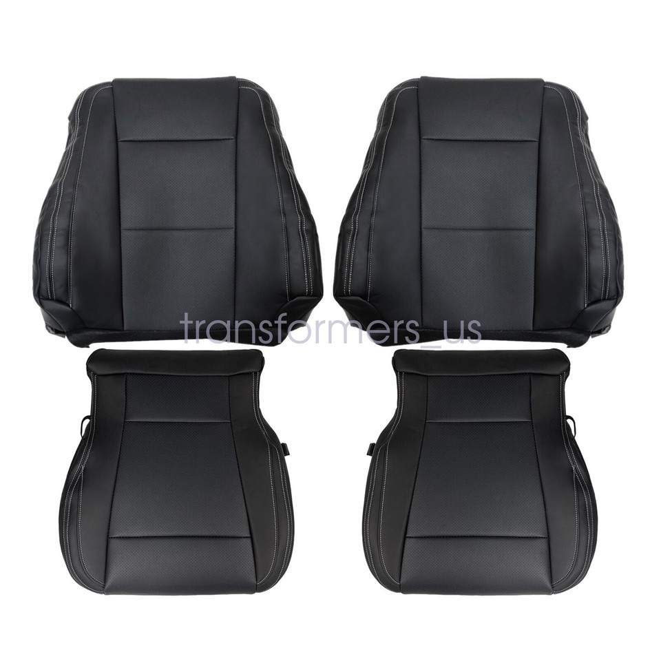 For 2015-2017 Ford F150 Lariat Front Side Bottom Top Seat Cover Black ...