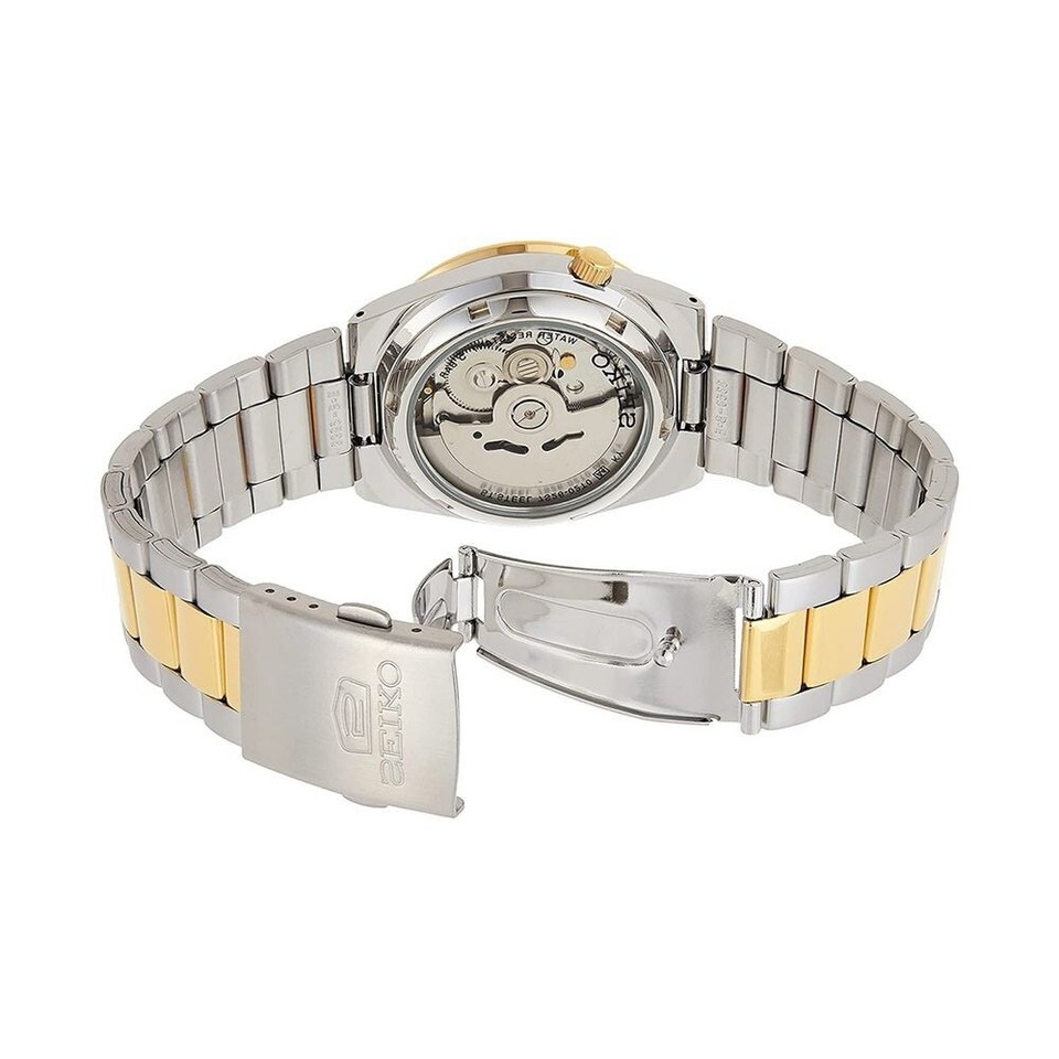 Seiko 5 Sports Two Tone Gold Plated Automatic Men's Watch SNKE04K1 | eBay