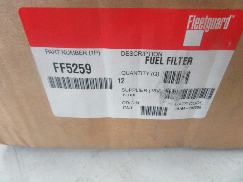 NEW GENUINE FLEETGUARD FUEL FILTER (PN FF5259) | eBay