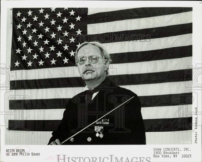 1988 Press Photo Actor Keith Brion as John Philip Sousa - lrq05811 | eBay