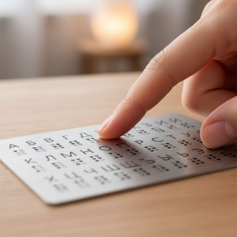 Russian Braille Letter Number Learning Board with Raised Dots For ...