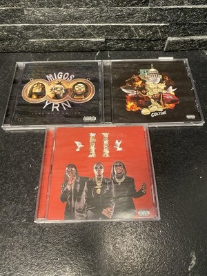 3x MIGOS YRN (2015) CULTURE 1 (2017) & CULTURE II (2018) 2 Discs ...